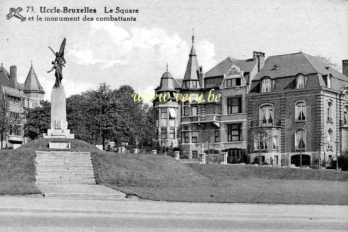 Format d'agrandissement carte postale ancienne Uccle
